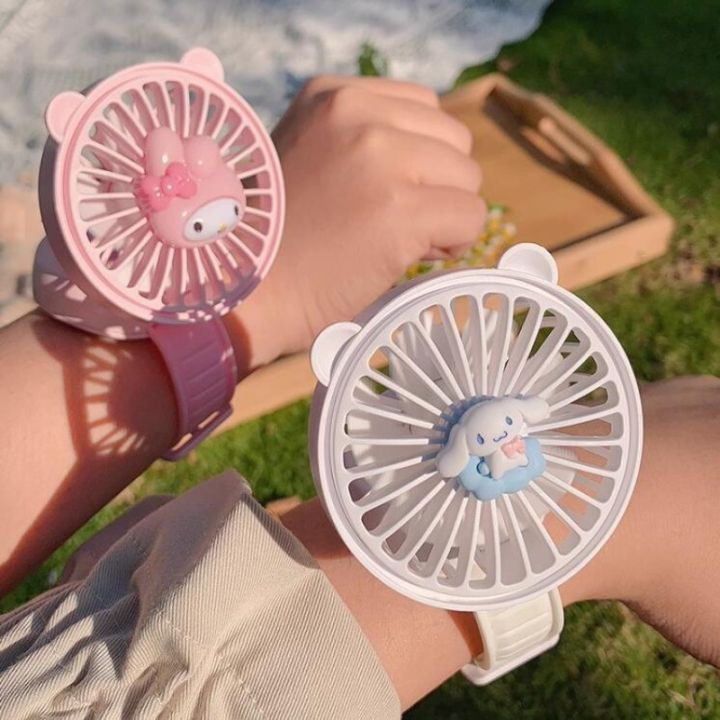 Cartoon Sanrio Mini Portable Watch Fans Kuromi My Melody Cinnamoroll ...