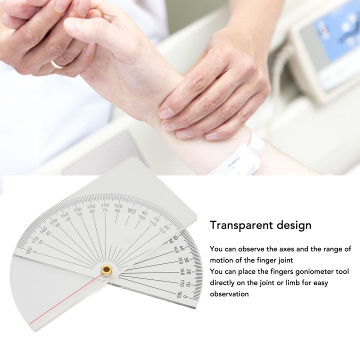 Finger Joint Goniometer Joint Goniometer Clear Scale 180 Degrees Easy ...