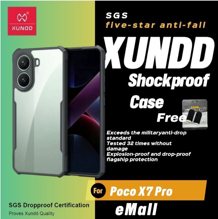 Poco X7 Pro Xundd Beatle magnetic Wireless Charging case with holder ...