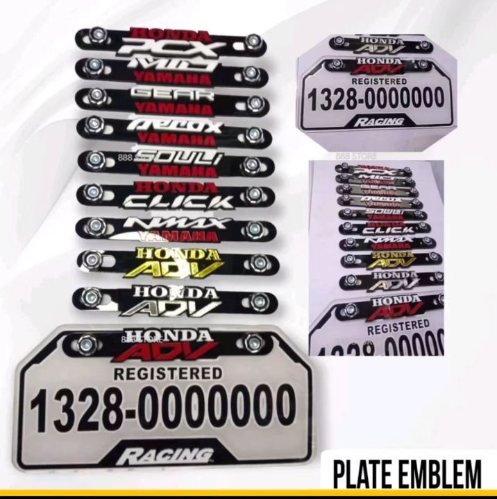 COD New Plate Emblem Badge Glossy for NMAX , HONDA MIO yamaha | Lazada PH