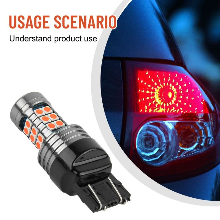 [AUTOMARTSHOP] 1157T201156 LED Strobe Red Blinking Light Turn Signal ...