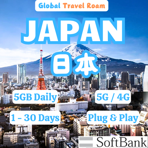 Japan Travel SIM Card【5GB DAILY】【HIGH SPEED DATA】Softbank日本上网卡 -Prepaid Cards 日本SIM Card Top Up ...