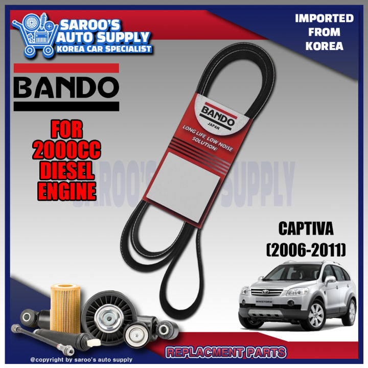 Fan Belt For Chevrolet Captiva , 2006-2011 , Diesel , Continental Brand ...