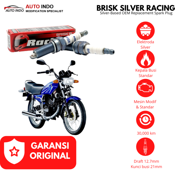Busi Motor Racing Yamaha RX King Busi Brisk Silver Racing N10S 100% Ori ...