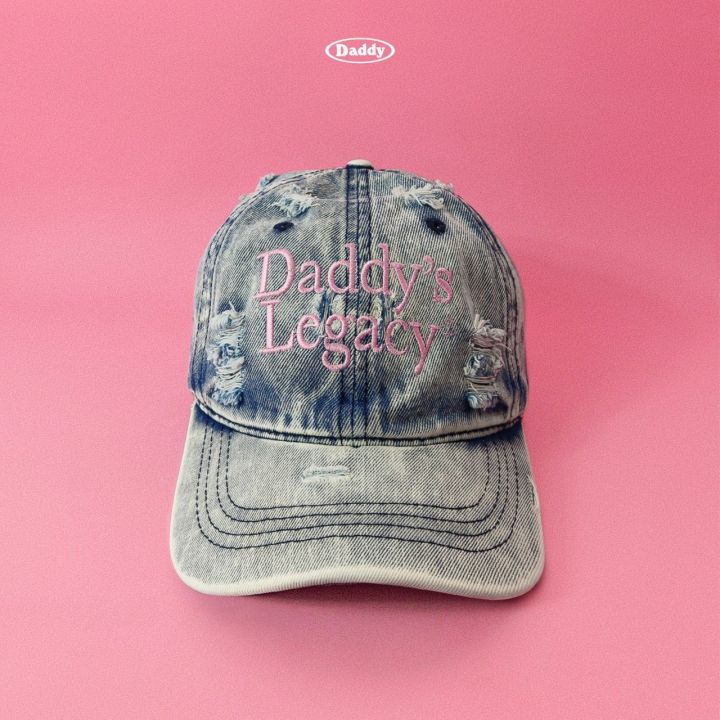 DADDY | Daddy's Legacy Caps หมวกแก๊ปสี Bleach Jeans ปักลาย Daddy's legacy สุดน่ารัก | Lazada.co.th