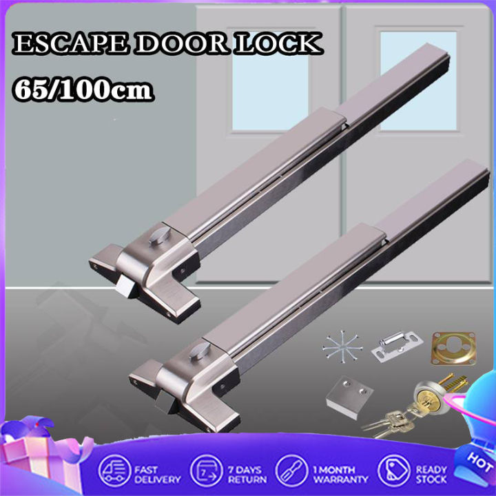 Emergency Push Lock Safety Escape Fireproof Push Edge Emergency Exit ...