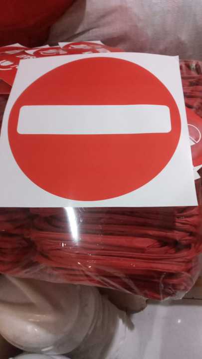 SIGN LABEL STICKER RAMBU PERBODEN K3 RAMBU JALAN KERJA | Lazada Indonesia