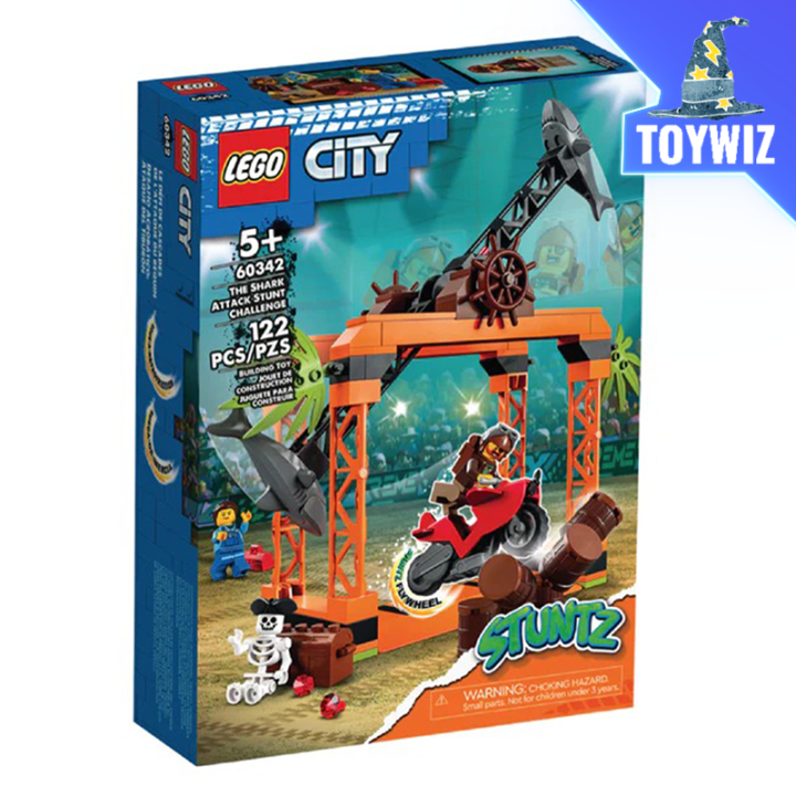LEGO City 60342 The Shark Attack Stunt Challenge (122 Pieces) | Lazada