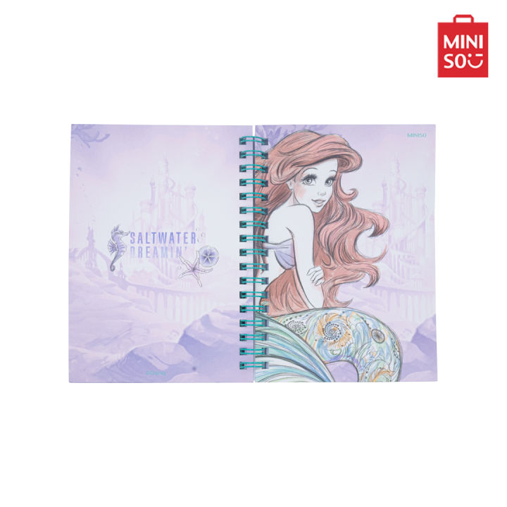 MINISO สมุดสันห่วง สมุดโน๊ต ขนาด A6 คอลเลคชั่น Disney The Little ...