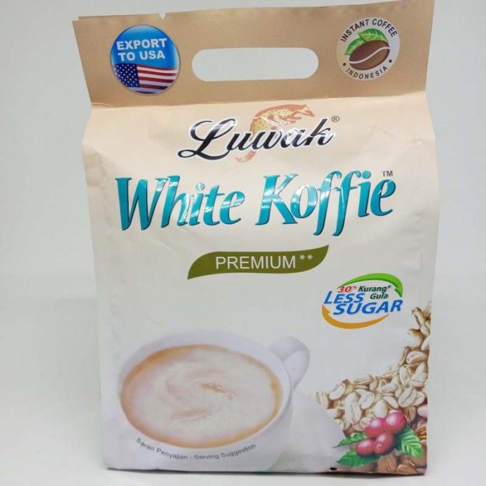 KOPI LUWAK WHITE COFFEE ORIGINAL LESS SUGAR 20'S 340 GRAM | Lazada ...