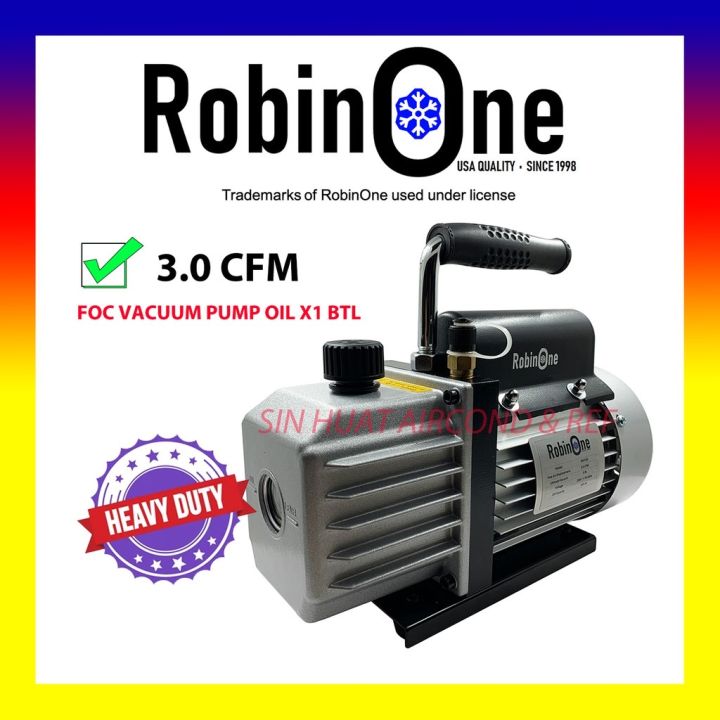 3.0CFM RobinOne Vacuum Pump Aircond Rotary Vane Vacuum Pump Air ...