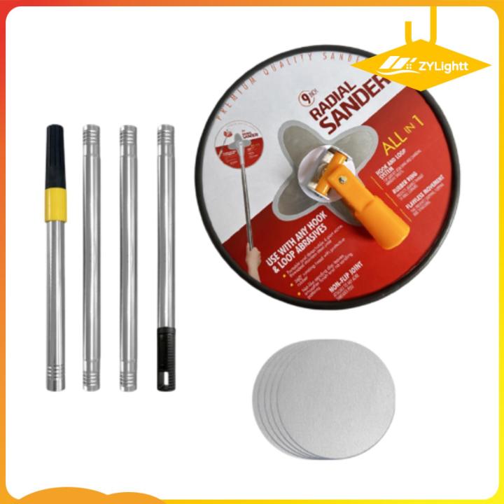 ZYLightt Drywall Pole Sander Handheld 9 inch Radial Professional Round ...