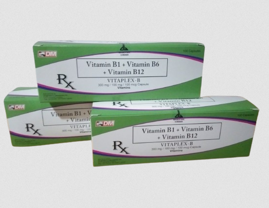 VITAPLEX-B Vitamin Complex B1 Vitamin B6 Vitamin B12 300mg by 100's Capsules | Lazada PH
