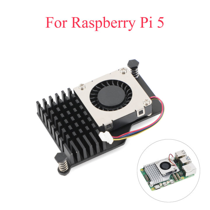Raspberry Pi Heatsink Cooler Anodized Aluminum Black Silver With Active Fans DC 5V Support PWM ...