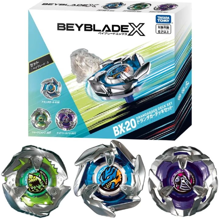 [QOSKU] Original Takara Tomy Beyblade X BX-22 Starter Drunsword 3-60F Entry Package BX-01 BX-02 ...