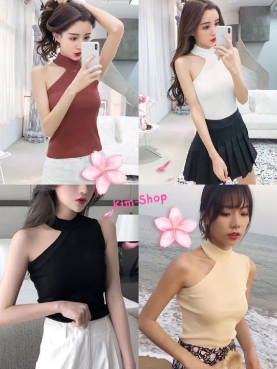 "🌵Kim-shop*💕พร้อมส่ง*เสื้อกล้ามไหมพรม เซ็กซี่ตัวแม่ ไม่มีไม่ได้แล้วจ้า ...