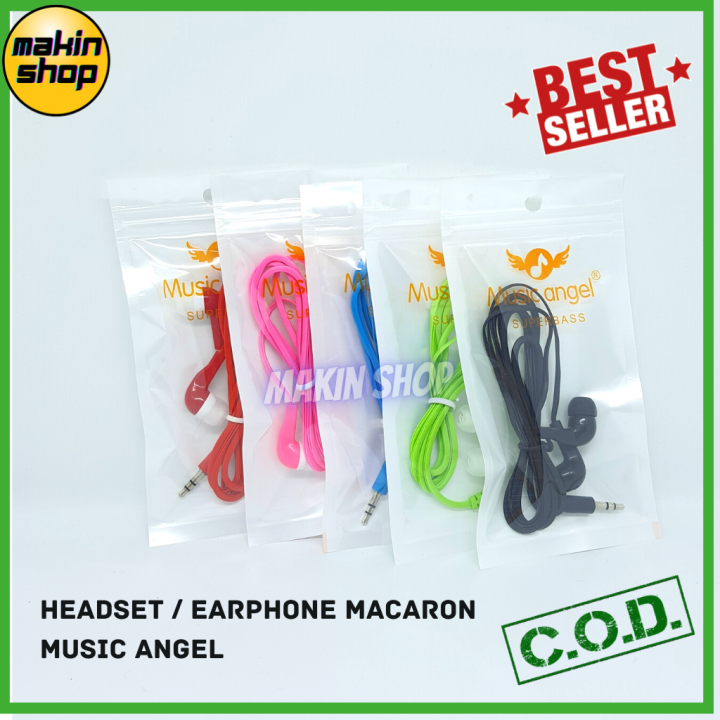 Headset Music Angel Universal Warna Random Bisa Bayar Di Tempat COD ...