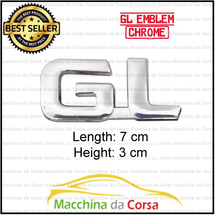 Toyota Hiace GL Emblem Badge (Chrome) 7cm | Lazada PH