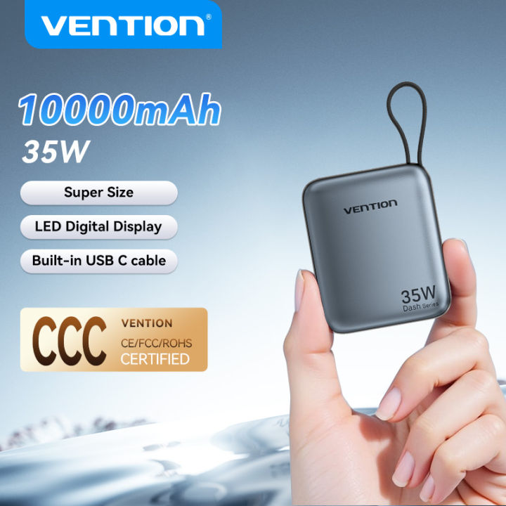 [3C]Vention CCC Certification Mini Power Bank 10000mAh 35W Fast ...