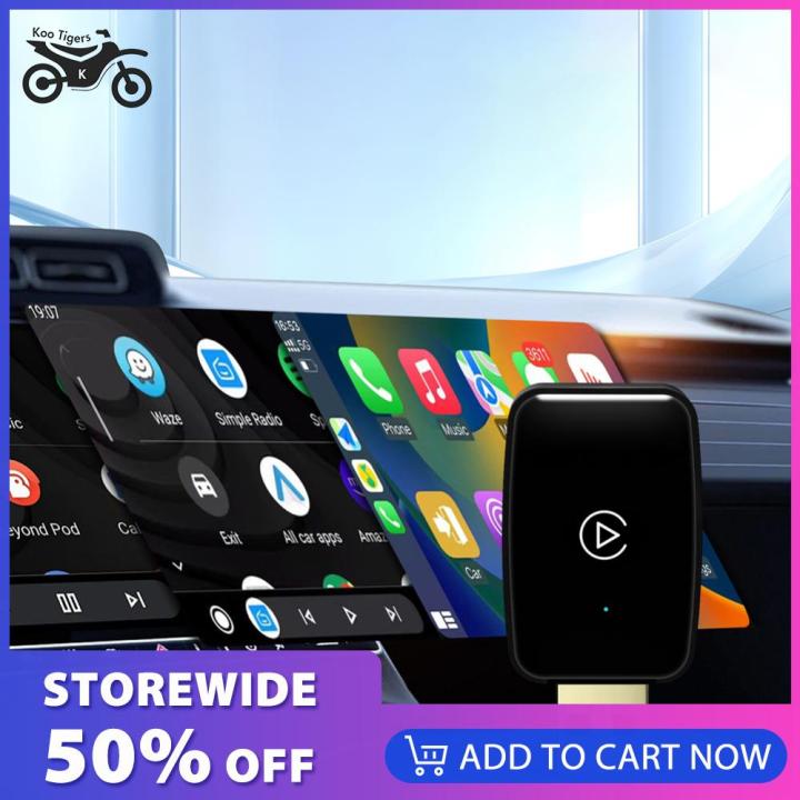 Wireless Carplay Android Auto Adapter Usb Dongle Bt Wifi 5 8g Smart
