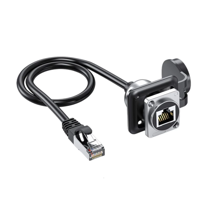 Professional RJ45 Waterproof Networking Connector Male to Female Panel ...