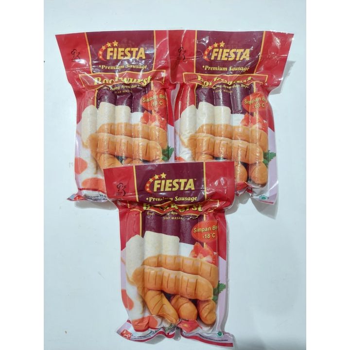 FIESTA PREMIUM sosis sausage bockwurst 300gr 5s | Lazada Indonesia