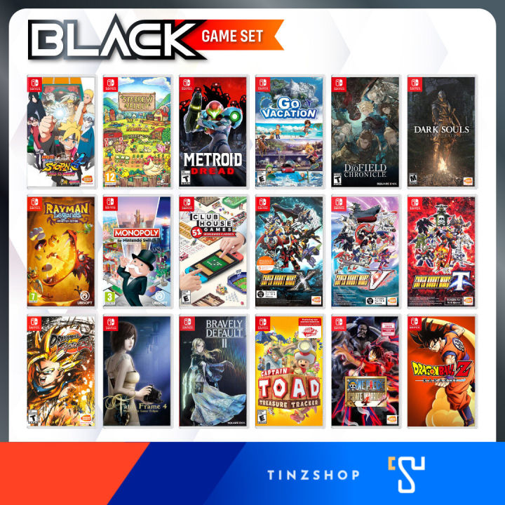 Black Game Set : Nintendo Switch Game The Best Seller 2022 รวมเกม นินเ ...