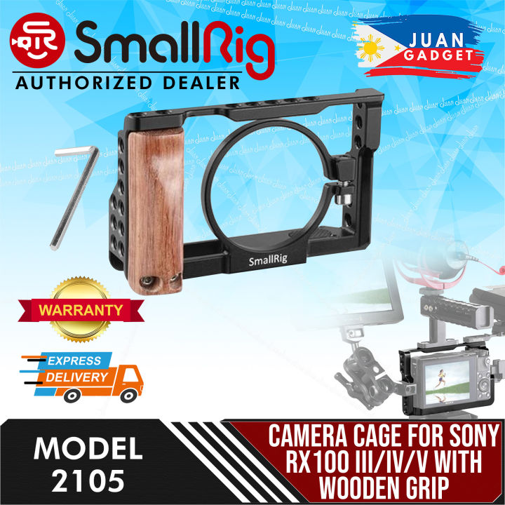 SmallRig Cage Kit for Sony RX100 III IV V Camera with Wooden Handle ...
