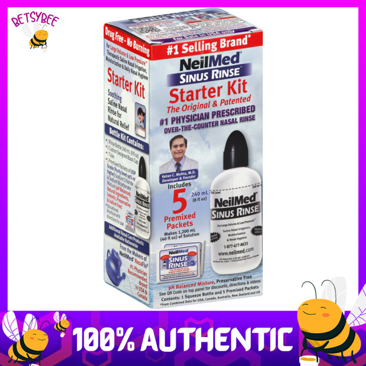 NeilMed Sinus Rinse Starter Kit 1 Bottle 5 packets | Lazada PH
