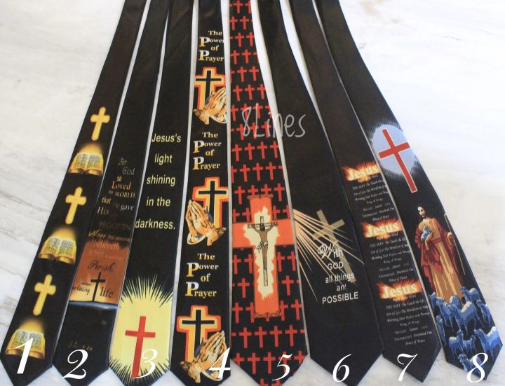 Dasi Panjang Rohani Gereja Kristen Paskah Salib God Alkitab Jesus Hitam ...