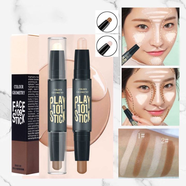COD 2 in 1 Dual-Head Professional Make up Play 101 Stick, Highlight ...