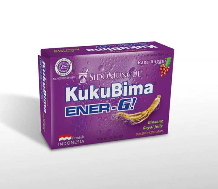 SIDOMUNCUL KukuBima Energi Rasa Anggur 1pack Isi 6 Sachet | Lazada ...