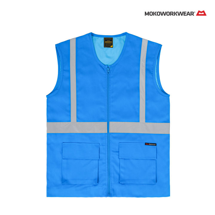 MOKOWORKWEAR ROMPI SAFETY BIRU PLN Scotlite | Lazada Indonesia