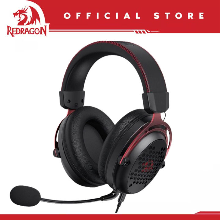 Redragon H386 Diomedes Wired Gaming Headset - 7.1 Surround Sound - 53MM ...