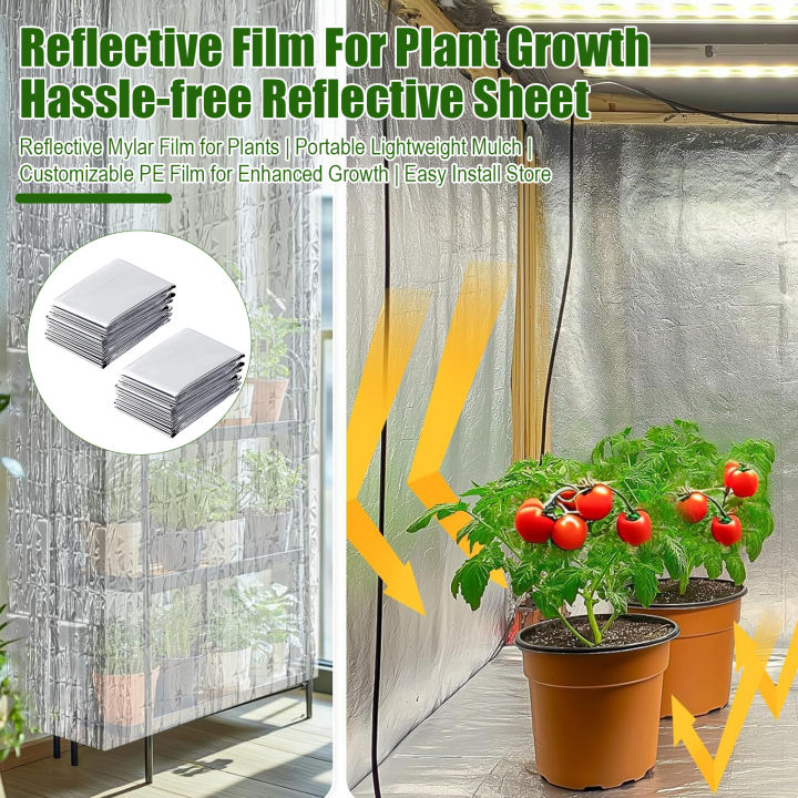 Easy-to-use Reflective Sheet Reflective Film for Plant Growth Silver ...