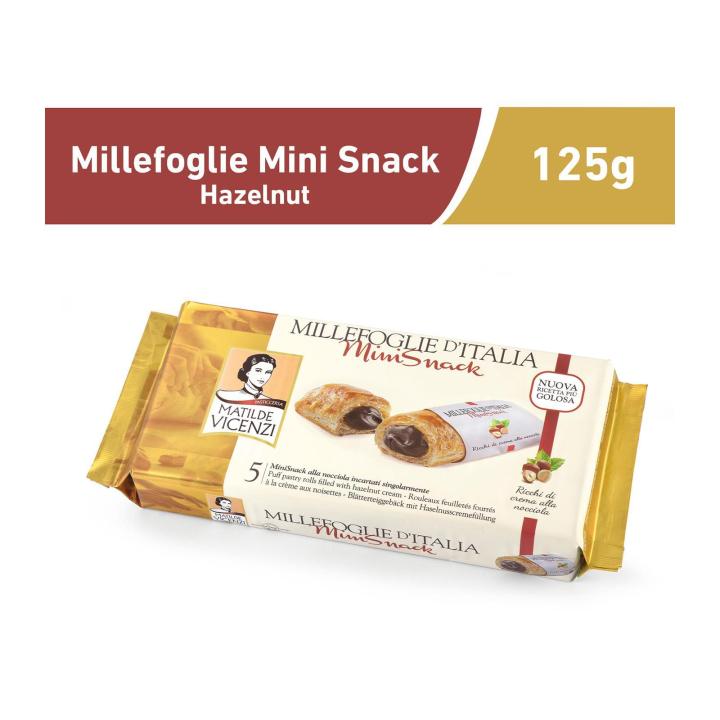 Matilde Vicenzi MiniSnack Puff Pastry Roll With Hazelnut Cream | Lazada ...