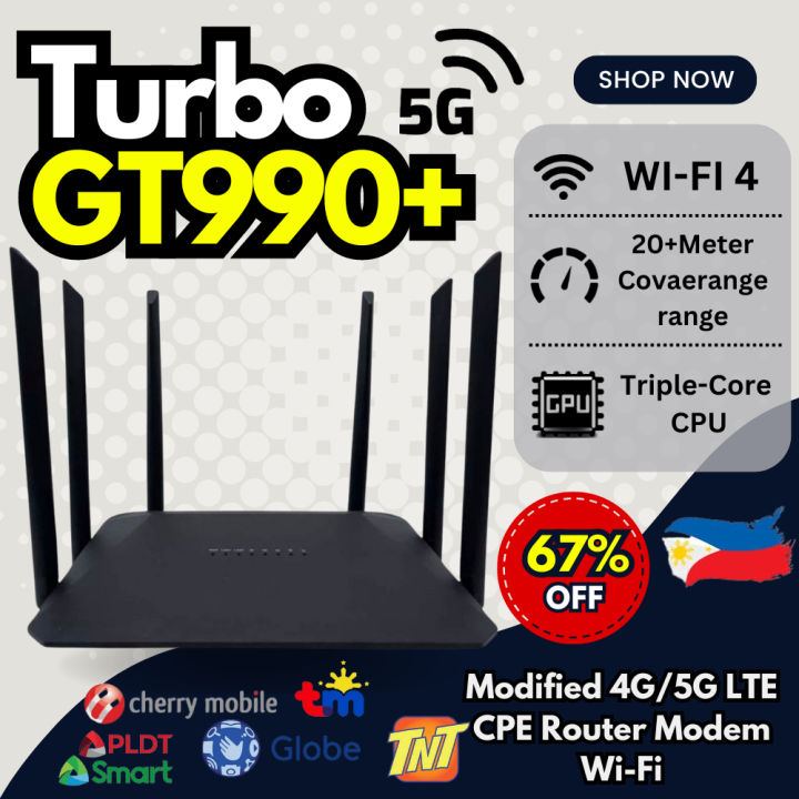 NEW 2024 Turbo GT990+ Modified 4G5G LTE CPE Router Modem Wi-Fi Unlocked ...