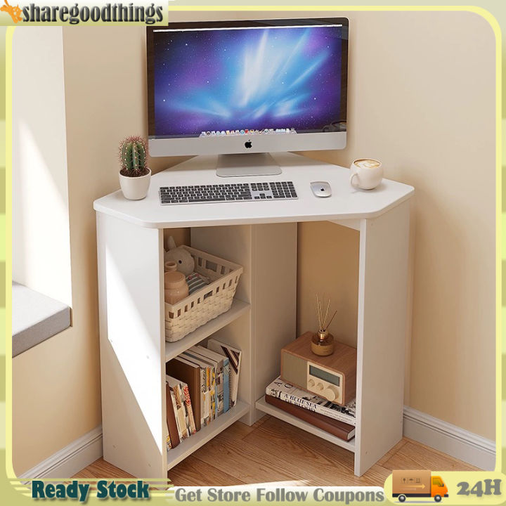Triangular Learning Desk Corner Office Desk Corner Computer Desk Study ...