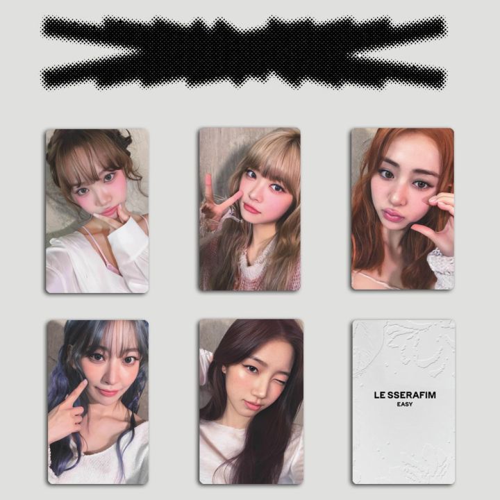 LESSERAFIM EASY KAKAO Lucky Draw PhotoCards Chaewon Kazuha Eunchae ...