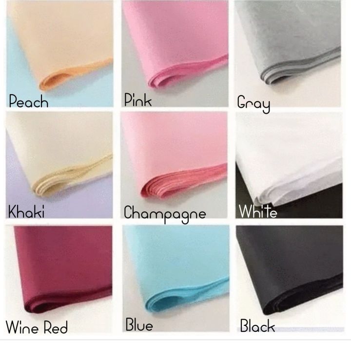 Colored tissue paper/ Wrapper tiissue 17gsm (50x70cm) PER PC | Lazada PH
