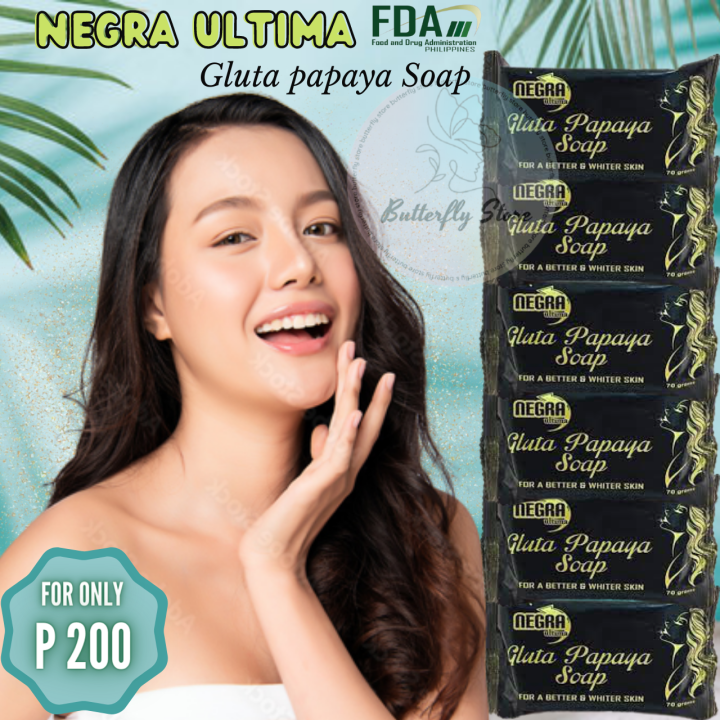 Negra Ultima Gluta Papaya Soap 6pcs ORIGINAL 100% | Lazada PH