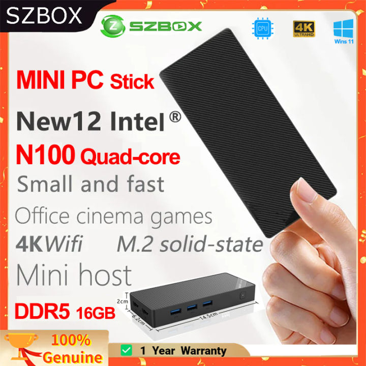 SZBOX S12 Plus 12th Intel Alder-N Lake N100 Mini PC Windows 11 DDR5 ...