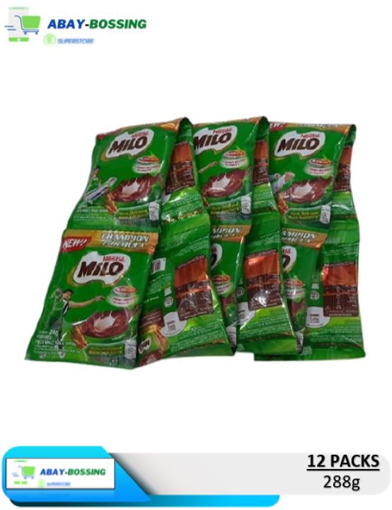 Nestle Milo Activ-Go Champion Formula 12 Packs (24 g each pack) | Lazada PH