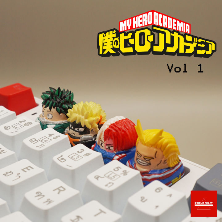 Keycaps คีย์แคป Artisan Set My Hero Academia Vol1 งาน Handmade Keycap ...
