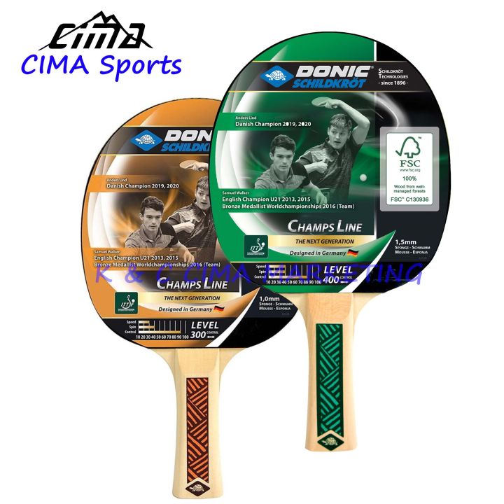 Donic Schildkrot Table Tennis Bat Champ Series Line ShakeHandle | Lazada