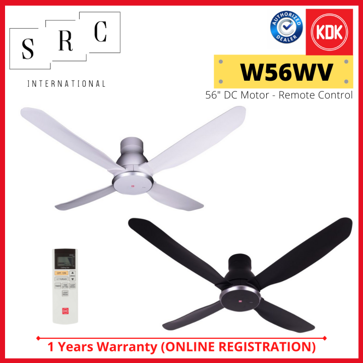 KDK W56WV DC Ceiling Fan 56" with Remote (1 Years Warranty) | Lazada ...