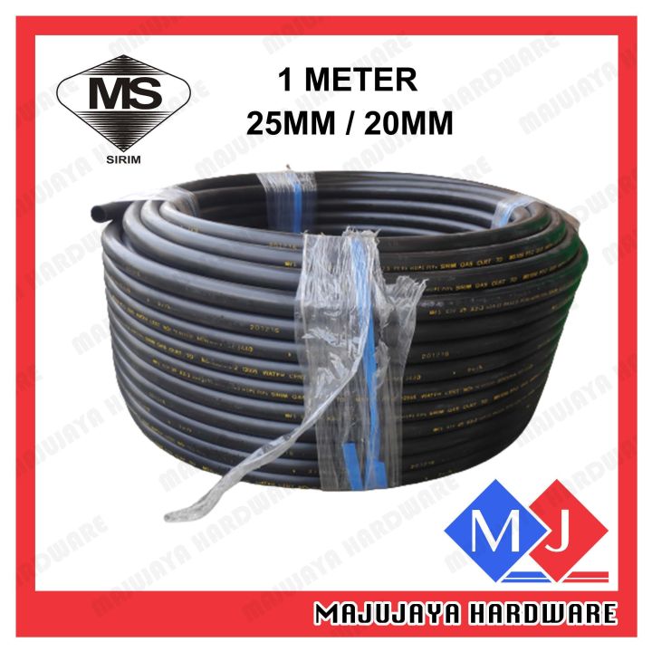 1 METER HDPE SIRIM Polypipe Poly PP Pipe Microtube Polyethylene Black ...