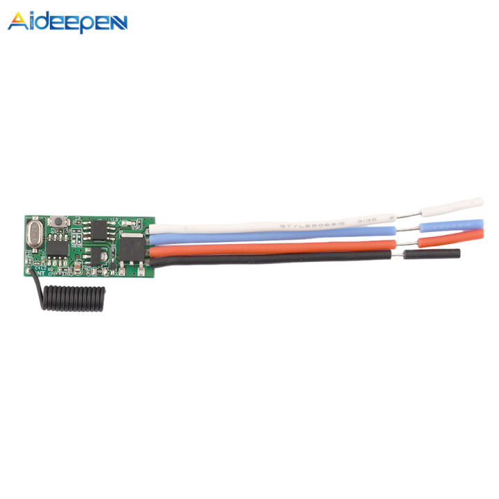 Aideepen Mini Relay Wireless Switch DC3.6V-24V 433Mhz Remote Control ...