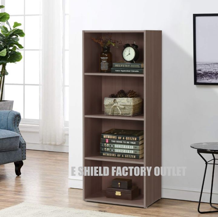 4 Tier Book Shelf Storage Rack Multi-Purpose Organizer Filing Cabinet ...