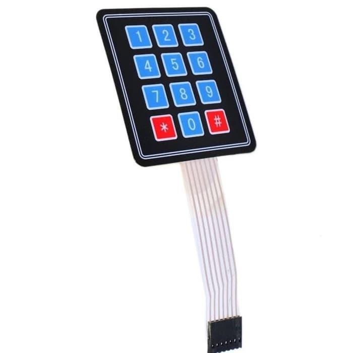 4x3 Matrix Array 12 Key Membrane Switch Keypad Keyboard for Arduino ...